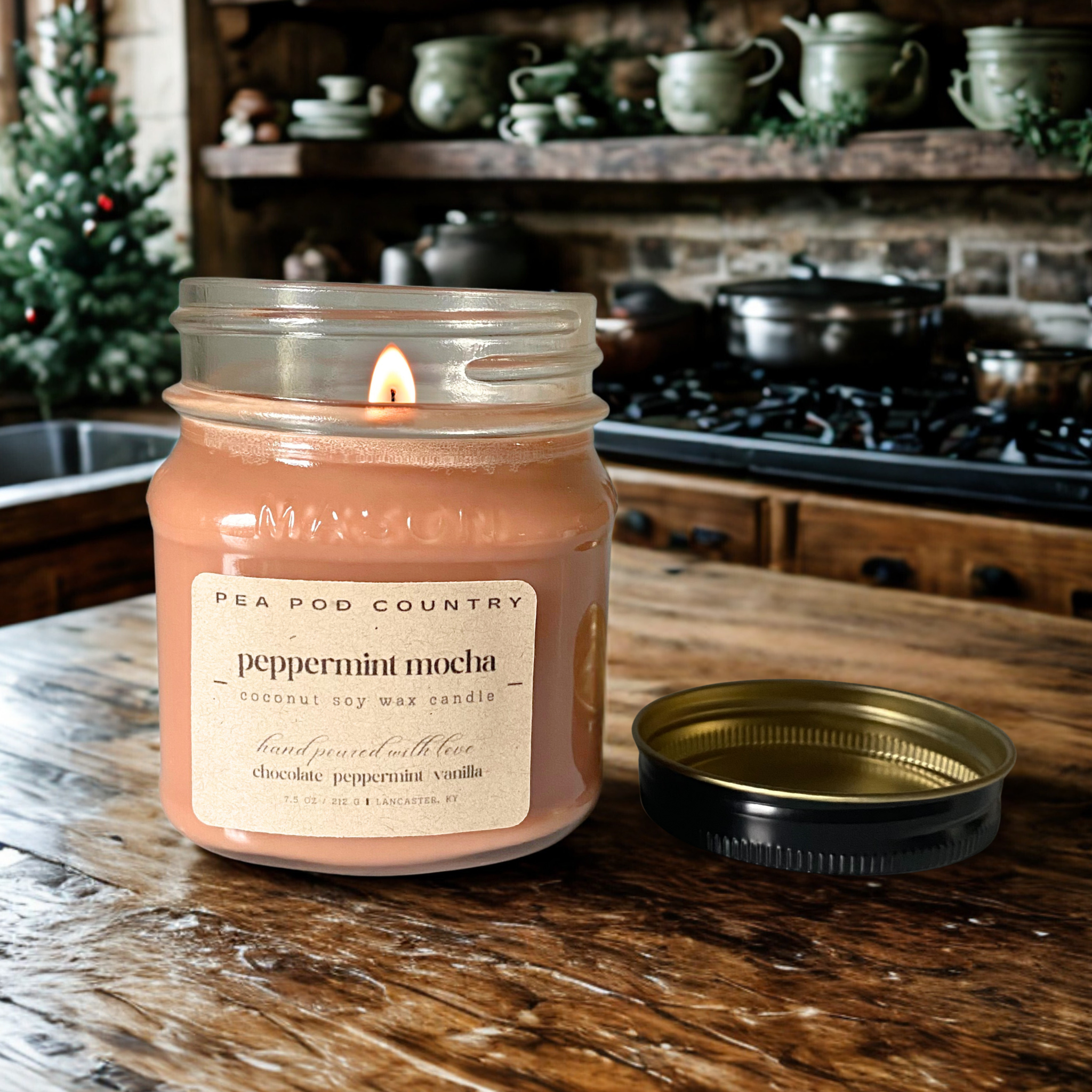 Peppermint Mocha Candle – Pea Pod Country